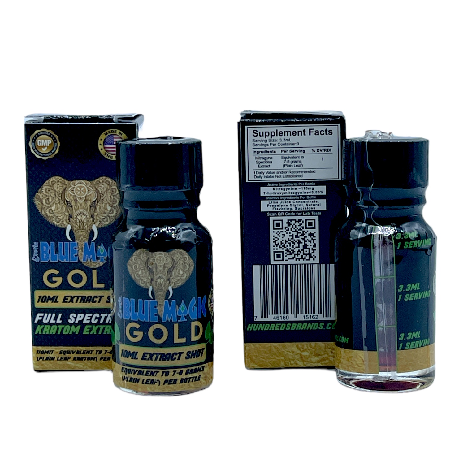 Buy Blue Magic Gold Kratom Extract Shot - PaylessKratom.com