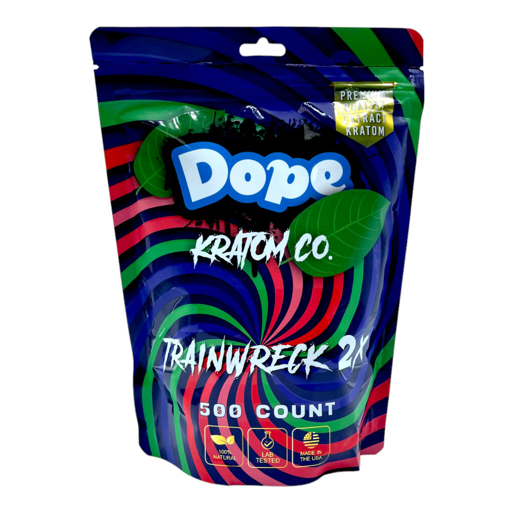 Buy Dope Trainwreck 2X Kratom Extract Capsules