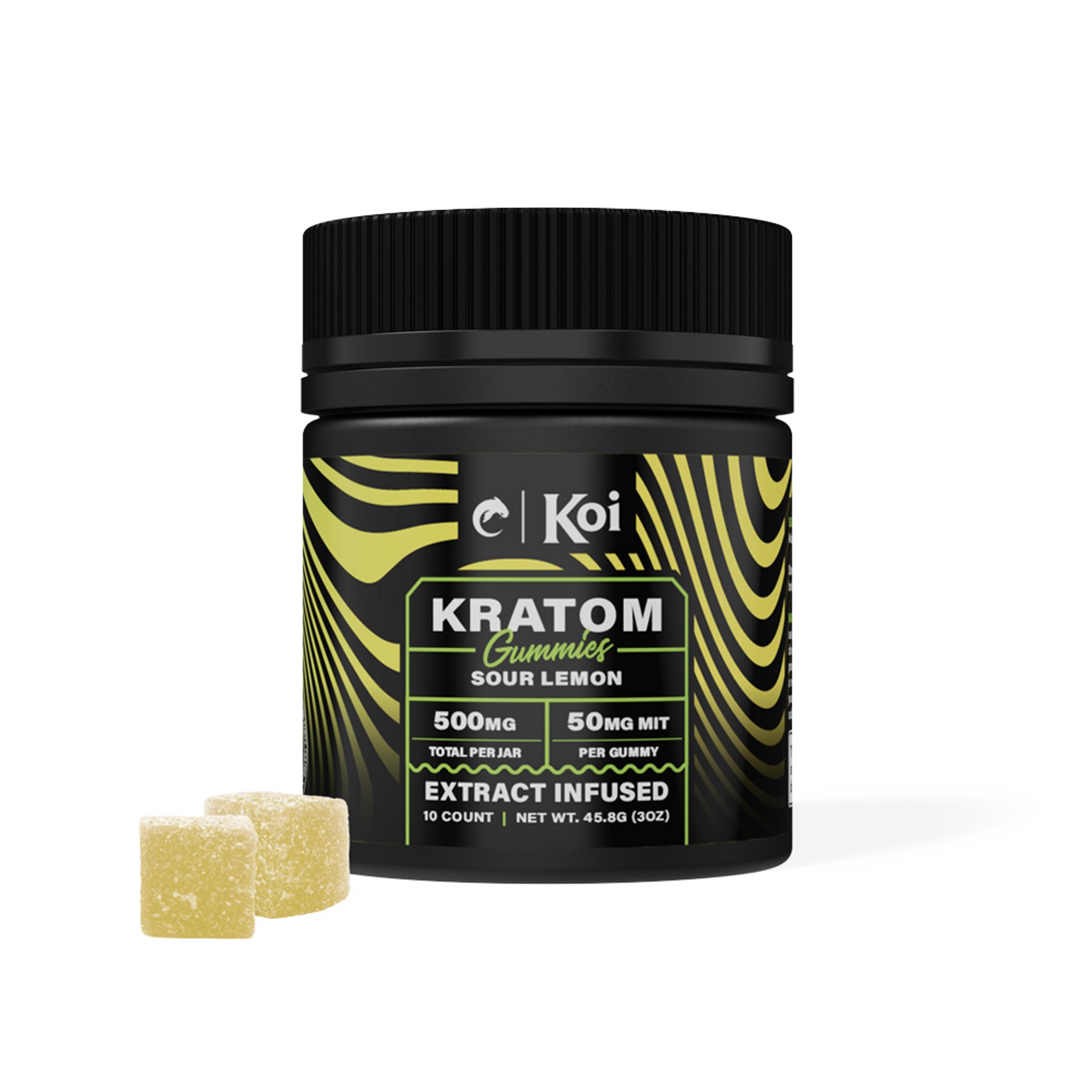 Buy Koi Kratom Sour Lemon Gummies - 500mg