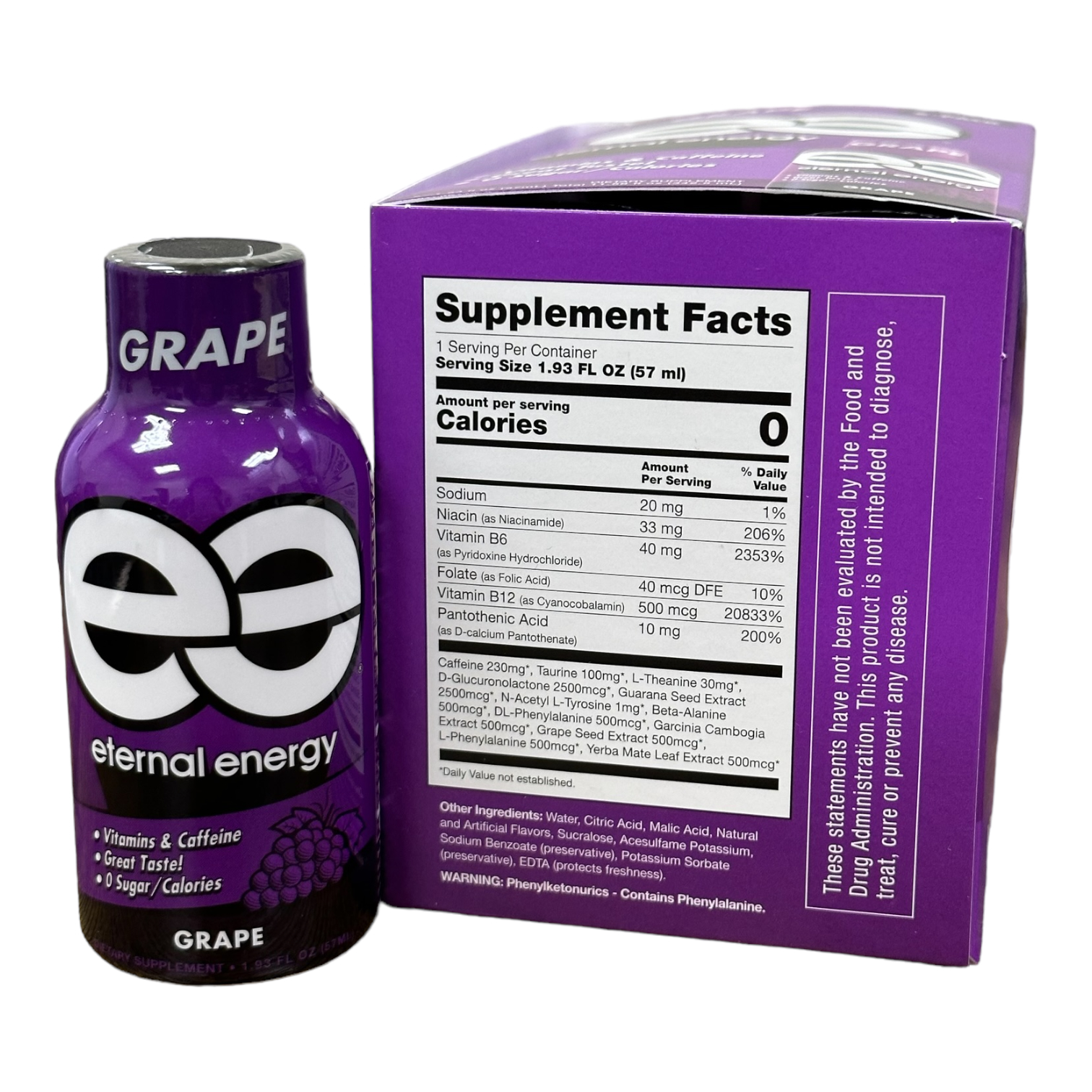 Buy Eternal Energy Extra Strength Grape Shot – 57ml
