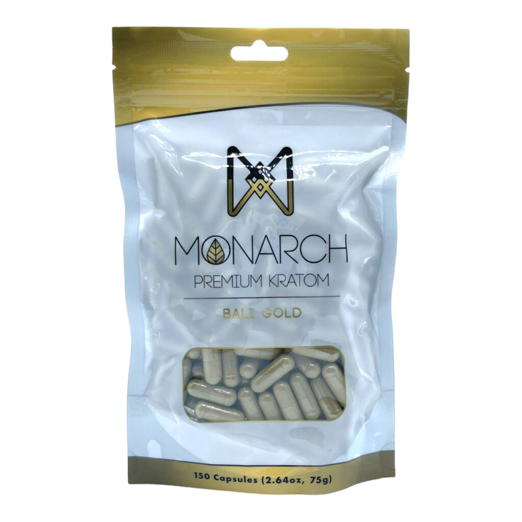 Buy Monarch Bali Gold Kratom Capsules - 150ct