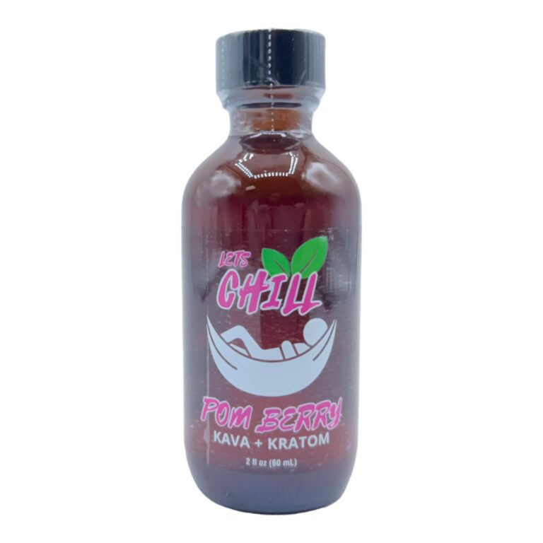 Lets Chill Kratom & Kava Pom Berry Shot | Boost Relaxation, Buy Now