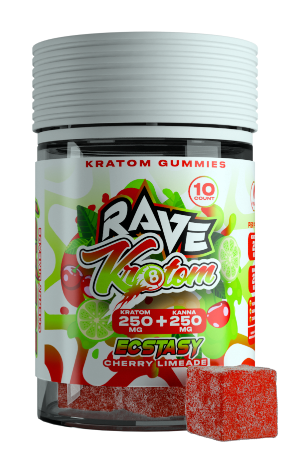 Rave Kratom Kava Cherry Limeade Gummies | Buy Now