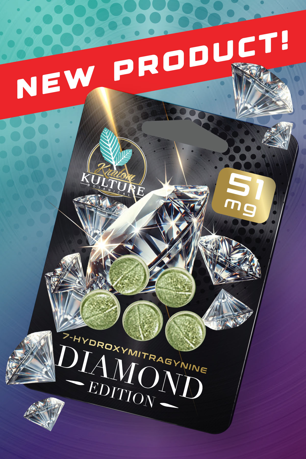 Kratom Kulture 7-OH Diamond 51mg | PaylessKratom