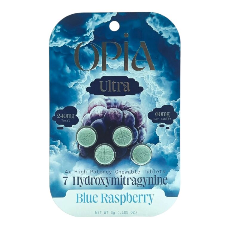 OPiA Ultra 7-OH Flavored Tablets, 60mg 4 Count Blister Packs