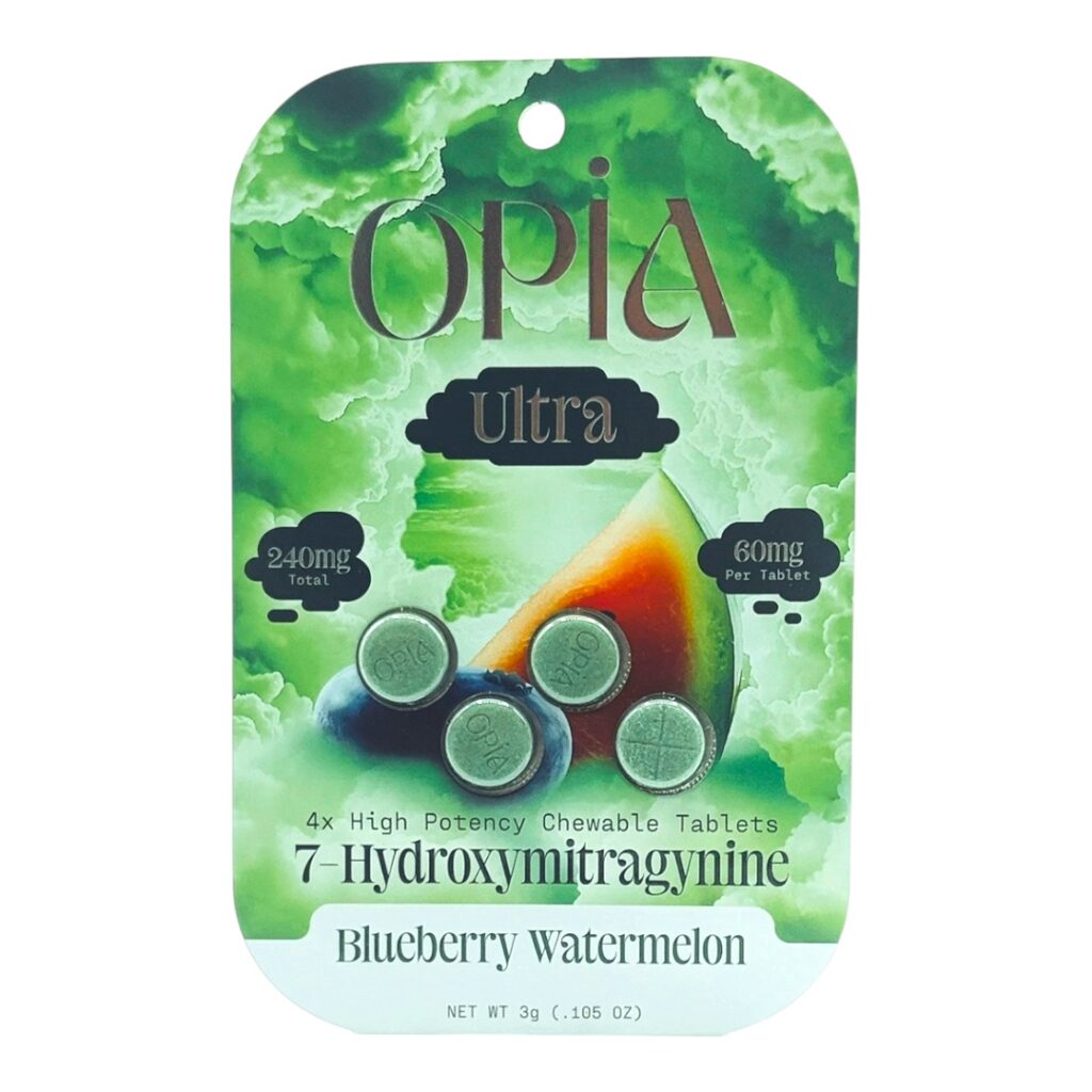 OPiA Ultra 7-OH Flavored Tablets, 60mg 4 Count Blister Packs