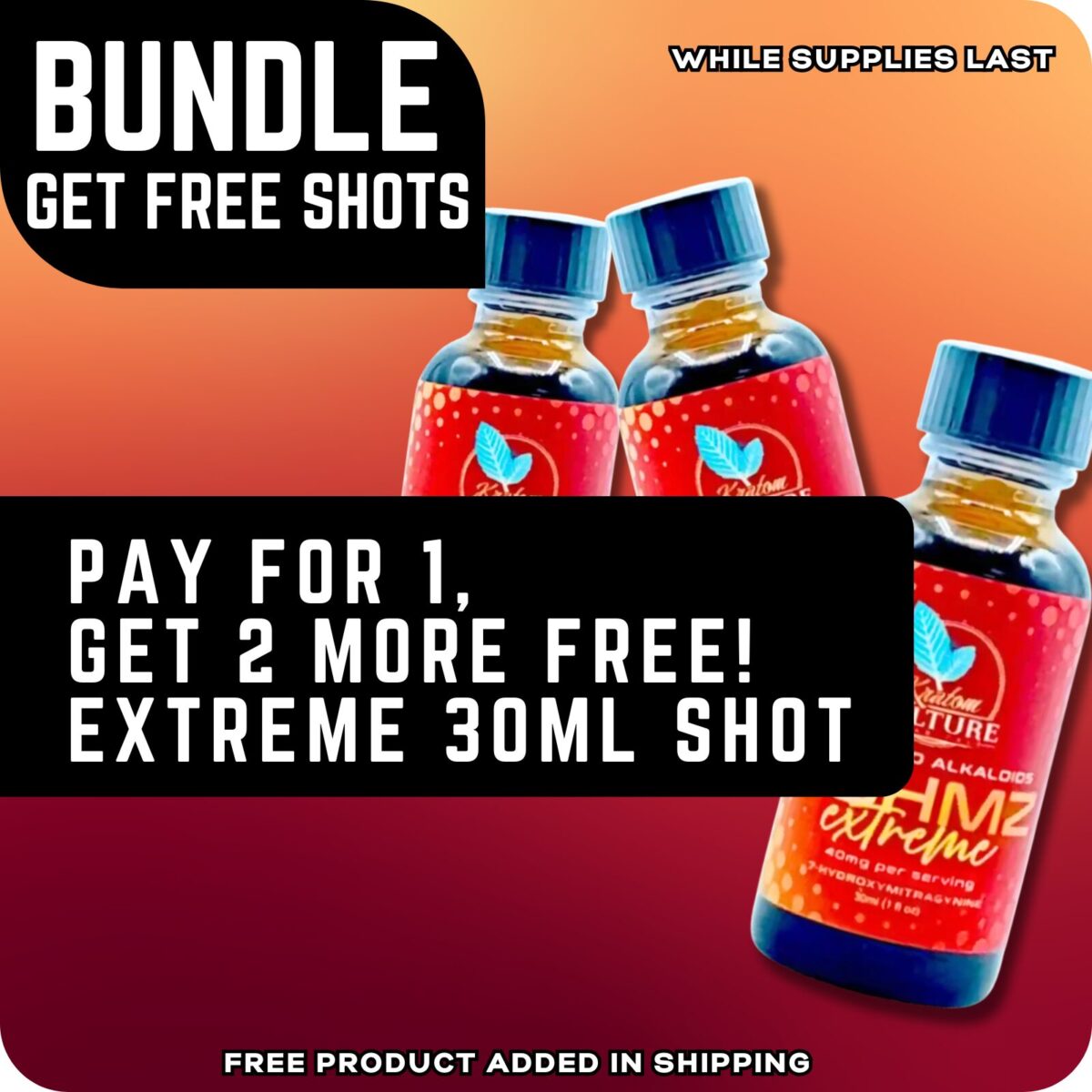 Kratom Kulture Kratom Shot 7OHMZ Extreme, Buy Now