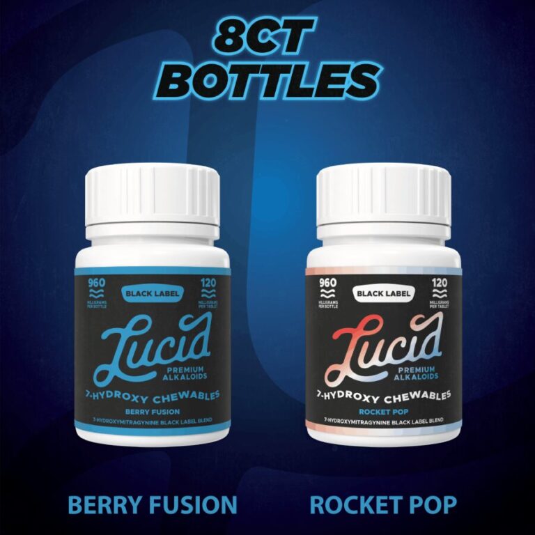 Lucid Black Label 7-OH Tablets 120mg X 8ct | PaylessKratom